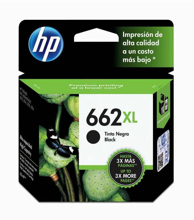 HP 662 XL Black Ink Cartridge - Circuit Zone Inc